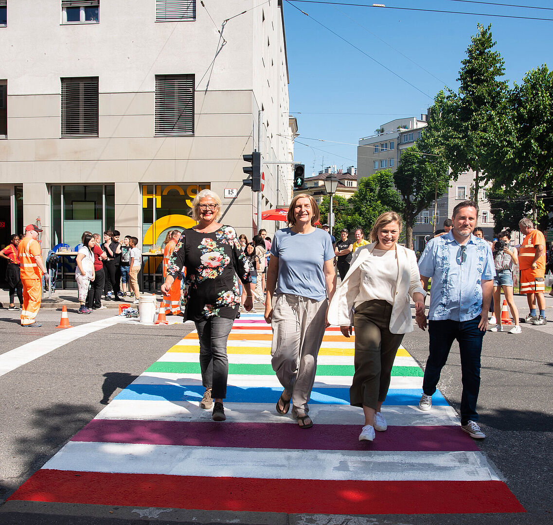 Stadt Salzburg - Im Pride Month wird Andräviertel noch bunter